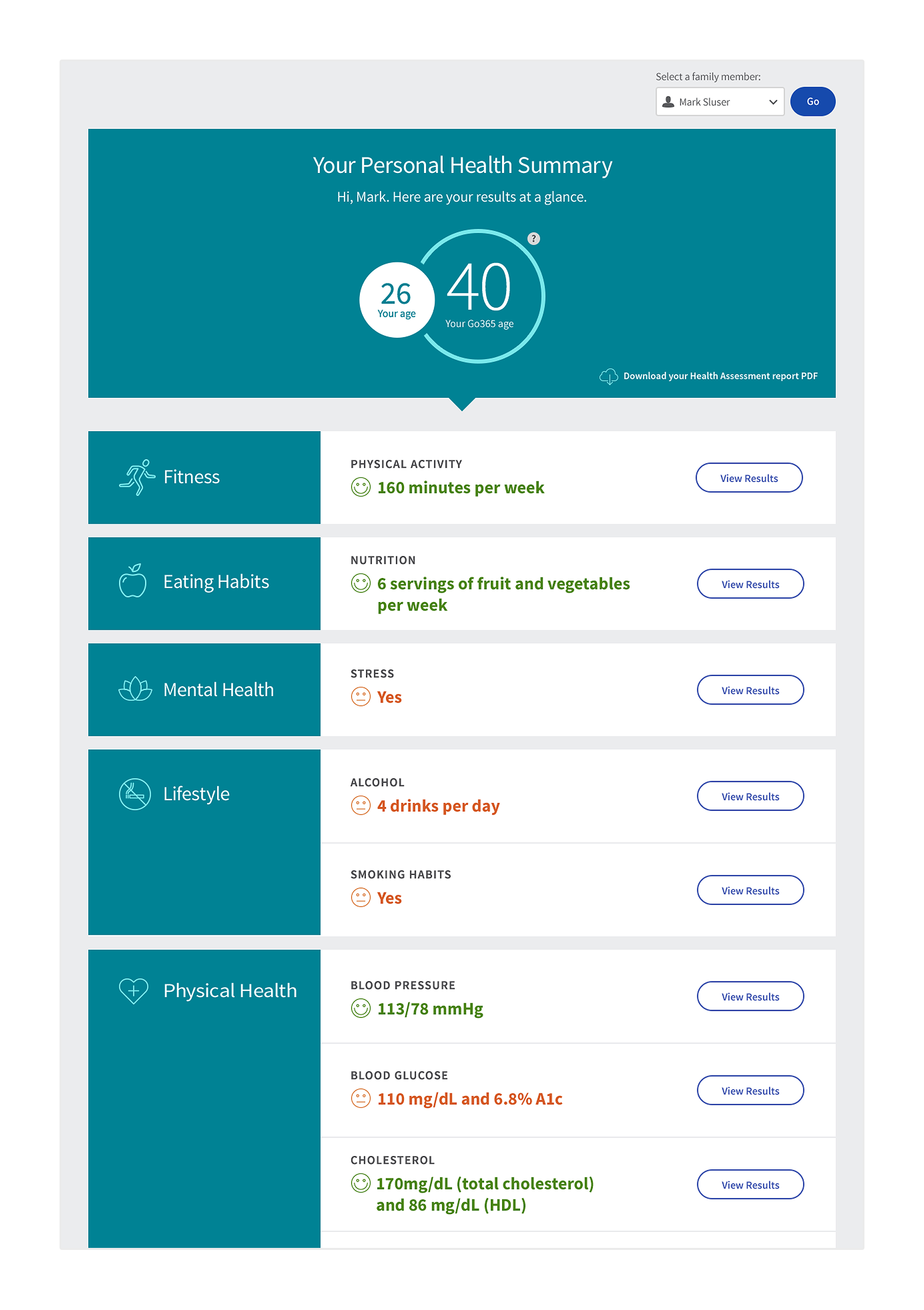 Humana Go365 | UI Product Design | Derek Luciani